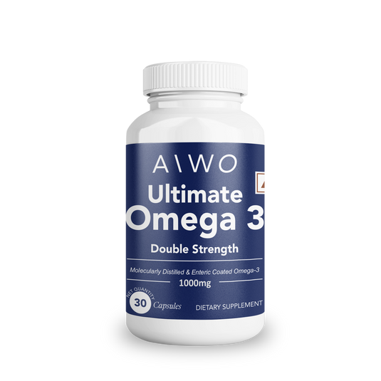 Aiwo Ultimate Omega 3 Double Strength 360mg EPA & 240mg DHA 1000mg ...