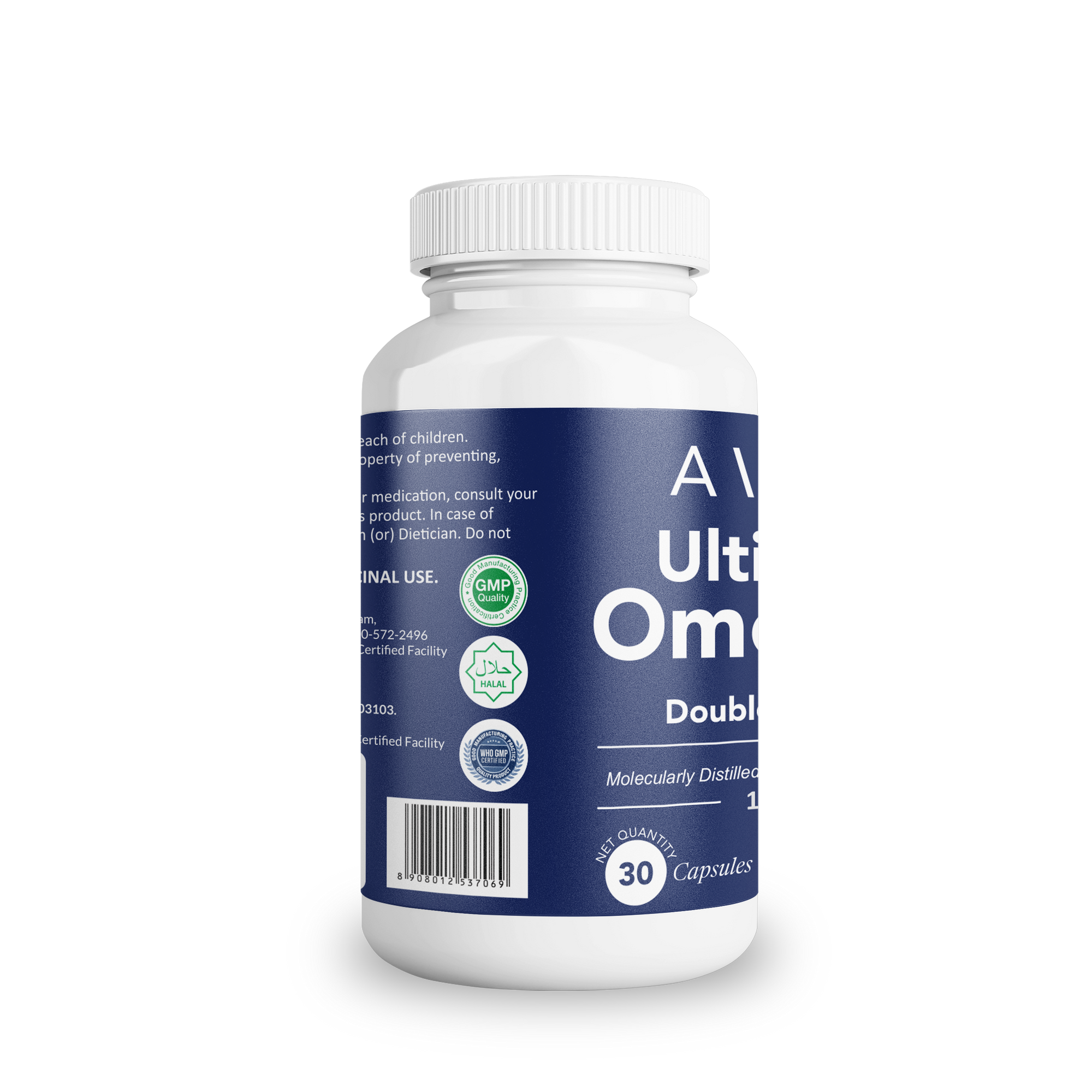 Aiwo Ultimate Omega 3 Double Strength 360mg EPA & 240mg DHA 1000mg ...